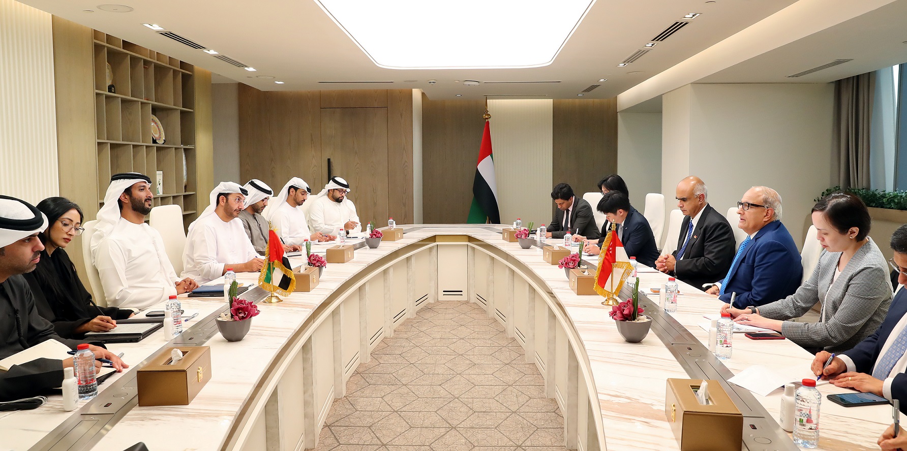 H.E. Bin Touq and Singaporean Minister of Transport discuss cooperation ...